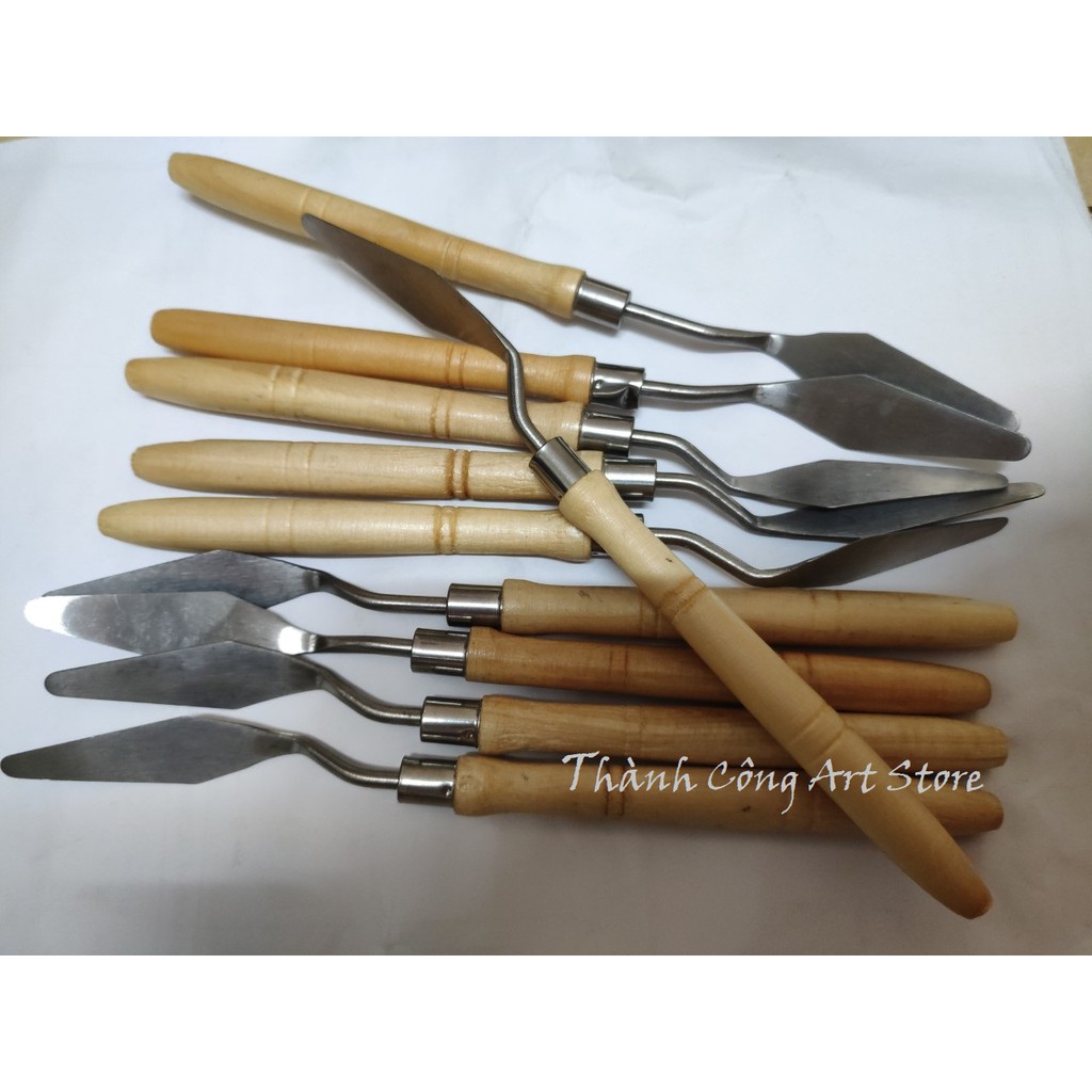 [TC Art Store] KUELOX color mixing trowel / yellow wooden handle color ...