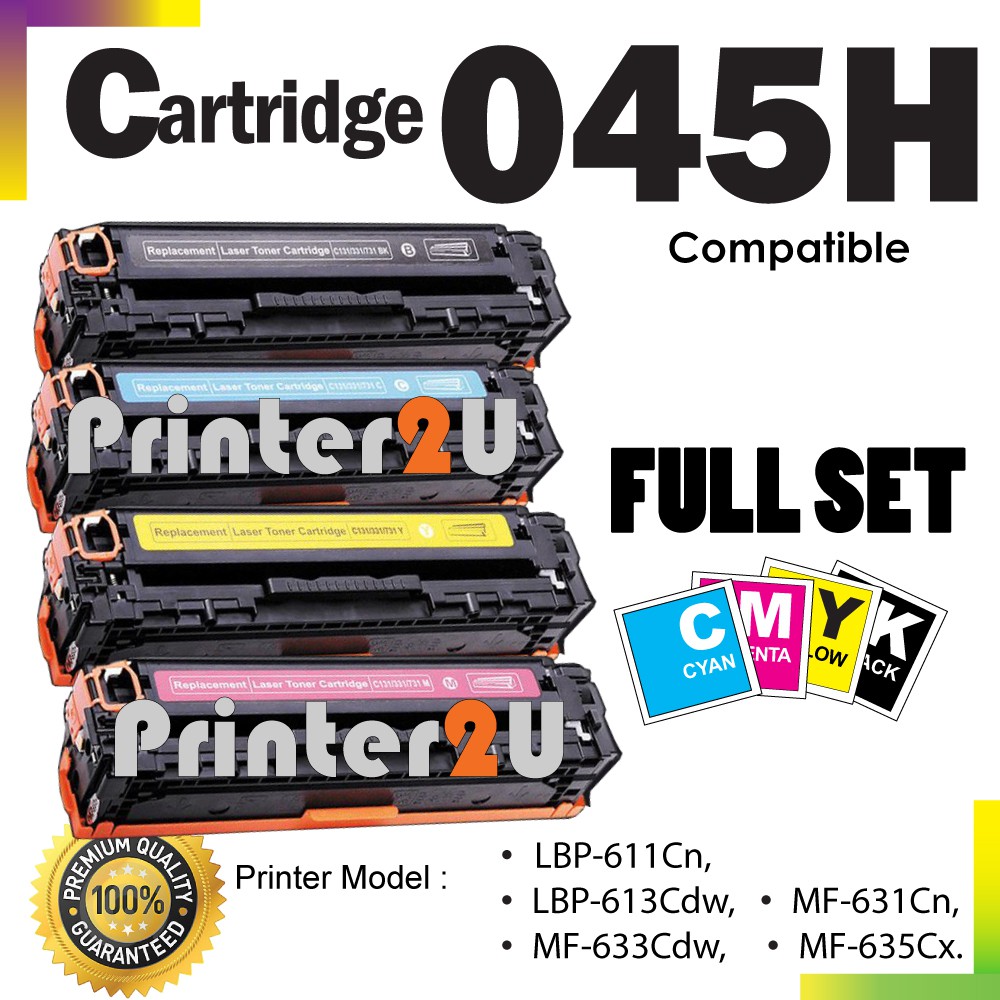 Compatible Canon Cartridge 045 045H ImageCLASS LBP611cn LBP613cdw ...