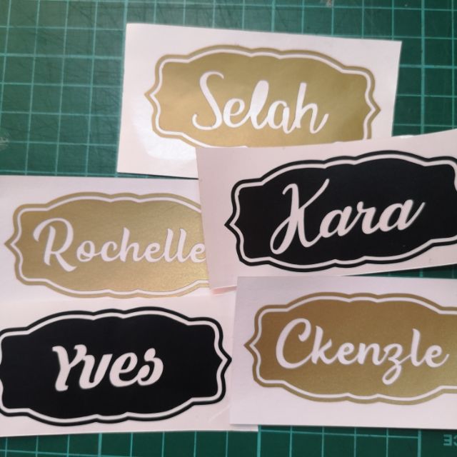 Custom Names Fancy shaped "costumized";-) | Shopee Malaysia