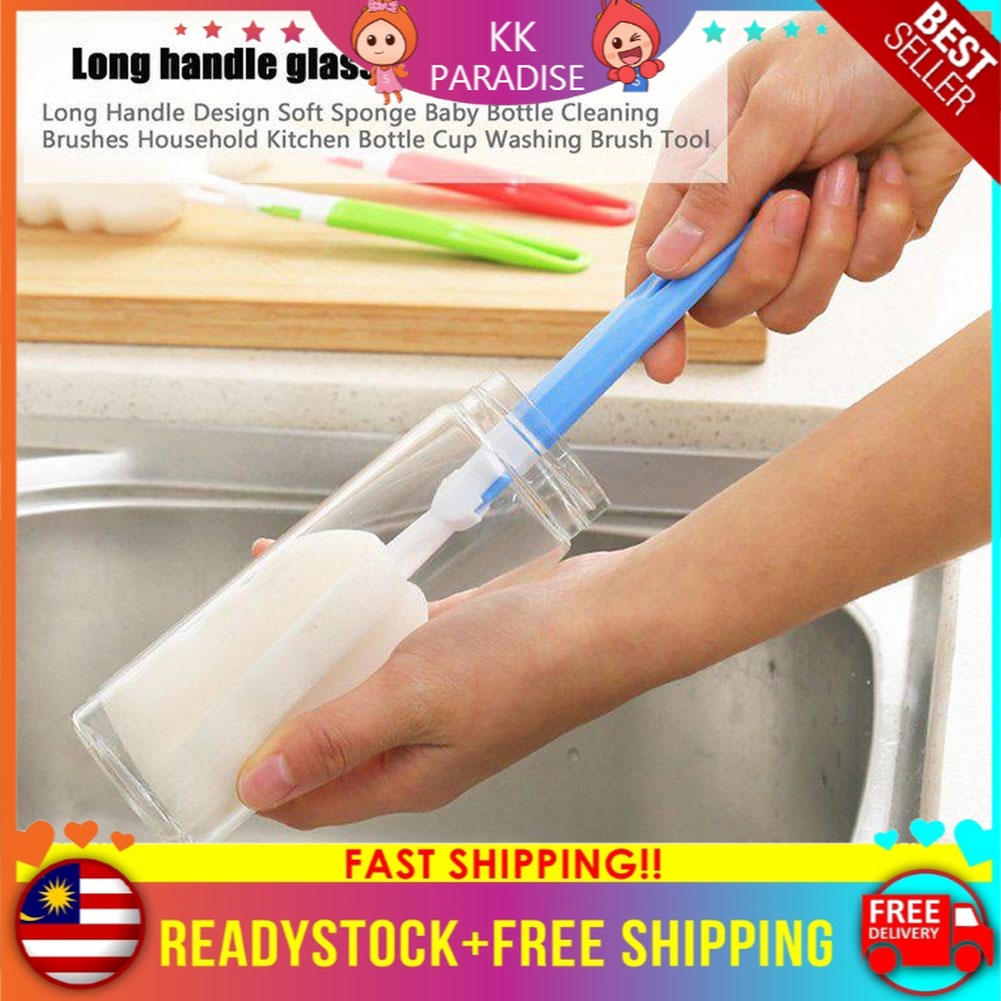 Berus Botol Susu Baby Anak Budak | Cleaning Sponge Baby Bottle Brush ...