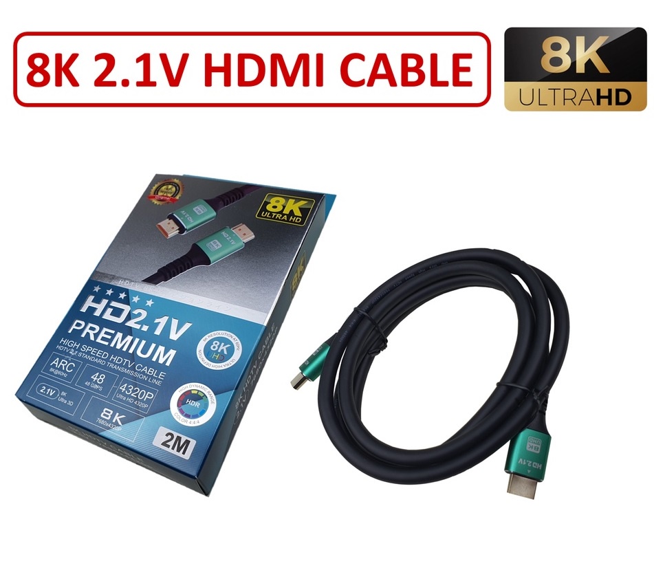 Hdm 2.1 Cable 8k Ultra High Speed 4K 120hz 48Gbps For TV Bluray DVD PS5 ...