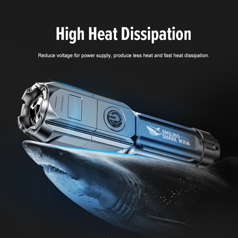 Waterproof Torchlight Super Bright Torch Light LED Flashlight ...