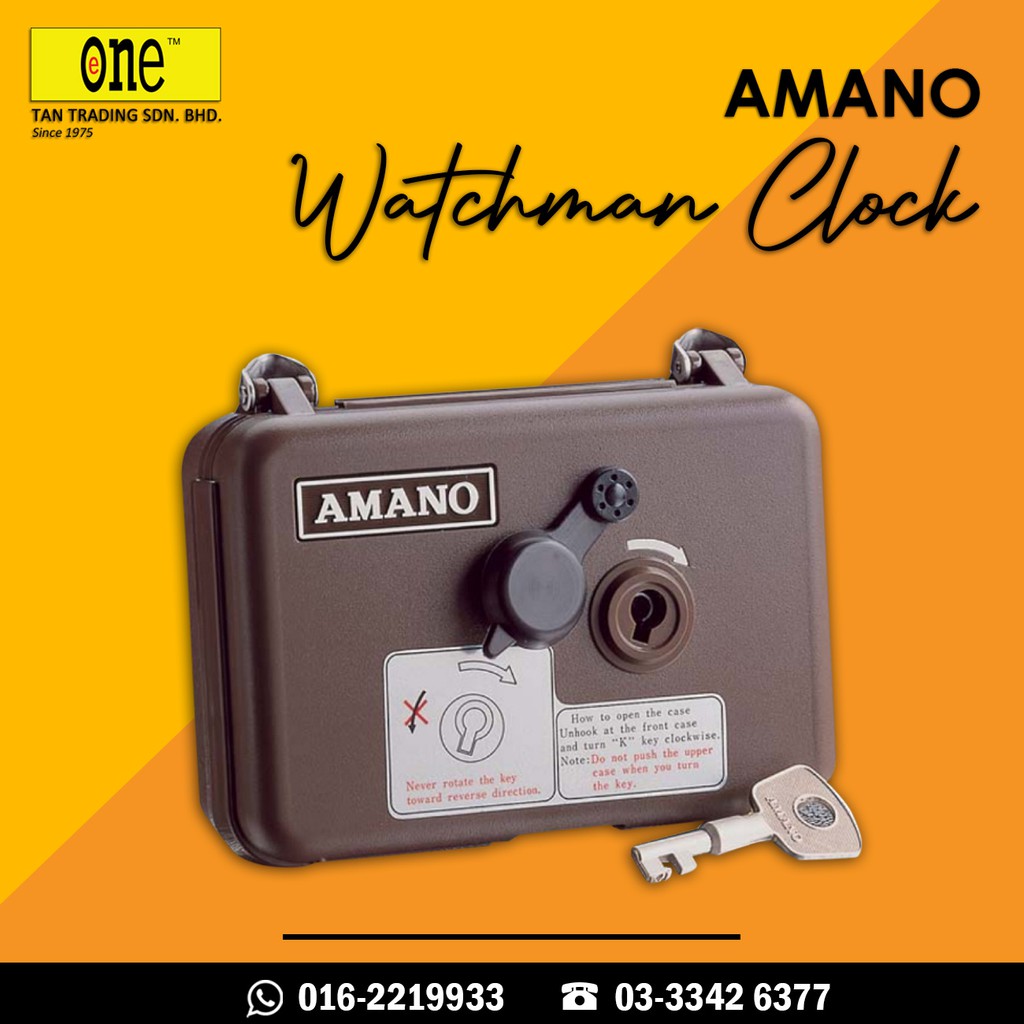 Amano Watchman Clock PR600 - Time Recorder security system | Shopee ...
