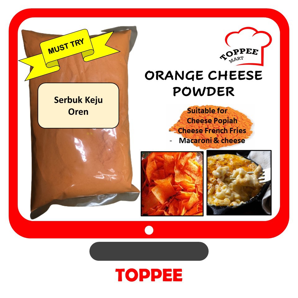 Orange & Yellow Cheese Powder (100g & 500g) 黄起司粉&橙起司粉 / Serbuk keju ...