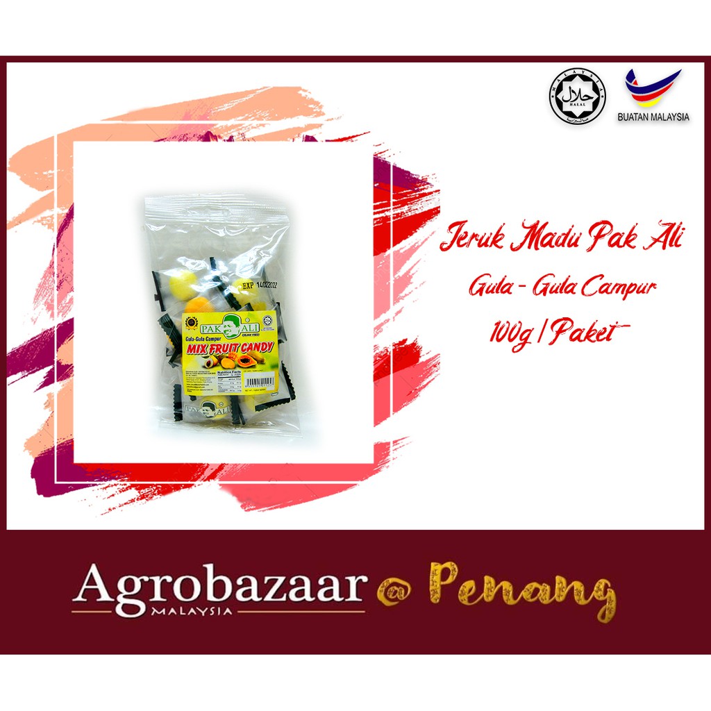 💥💥🎀Jeruk Madu Pak Ali ( Gula-Gula Buah Campur )🎀💥💥 | Shopee Malaysia