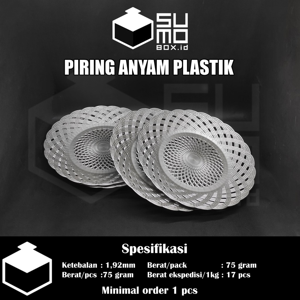 Plastic woven rattan plates [RETAIL] | Shopee Malaysia