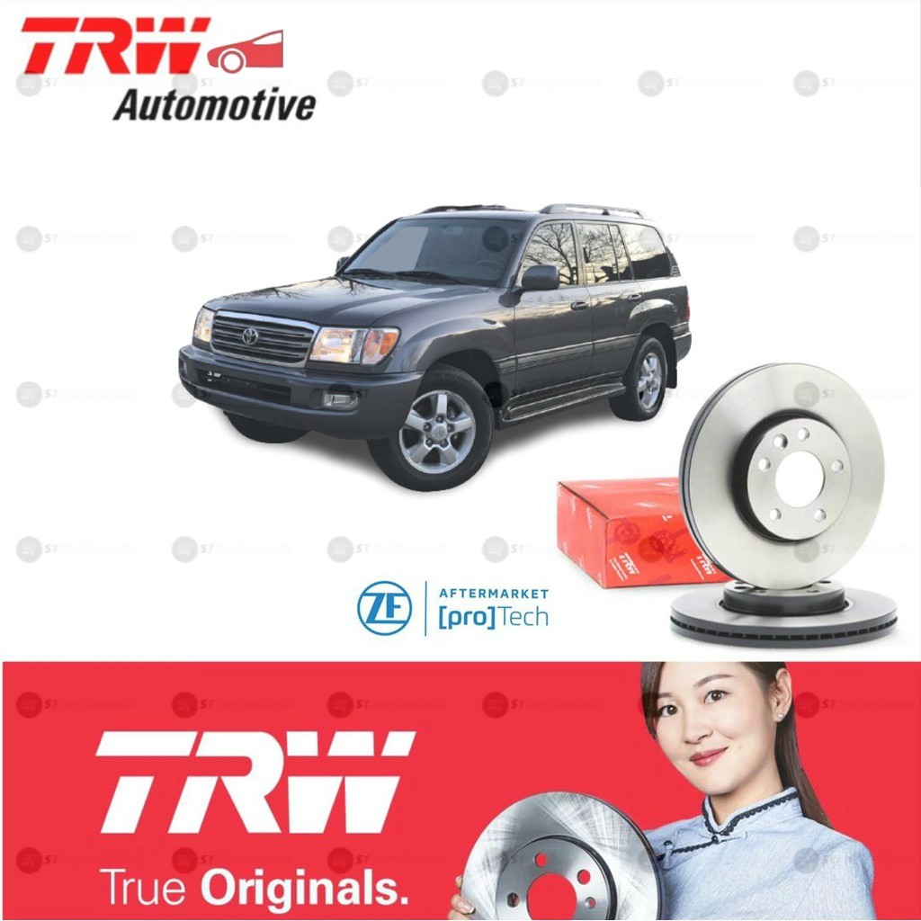 TRW Disc Brake Rotor Front DF4506 Toyota Land Cruiser UZJ100 (312.9mm ...