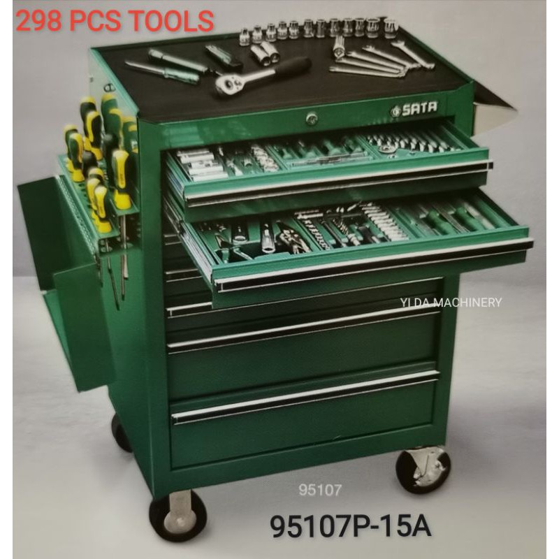 SATA 298 PC 7 DRAWER TOOL TROLLEY SET 95107P-15-A | Shopee Malaysia
