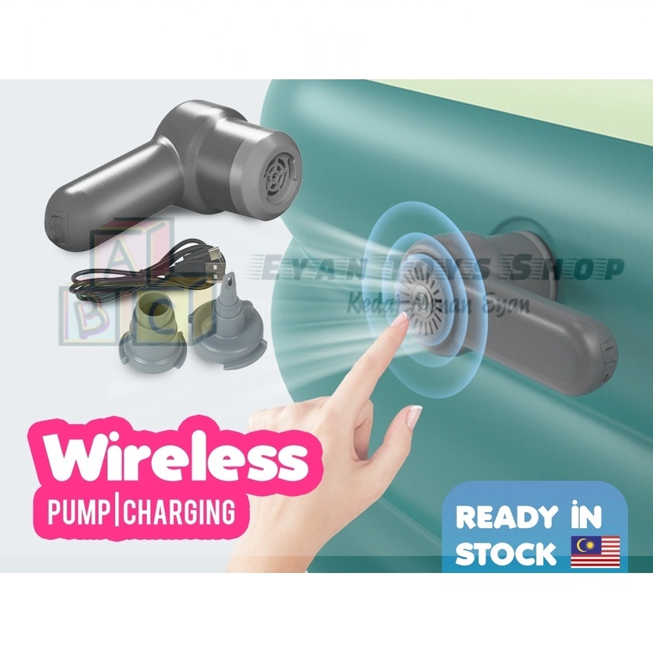 [WIRELESS] Portable Electric Wireless Charging Air Pump Inflatable Pool ...