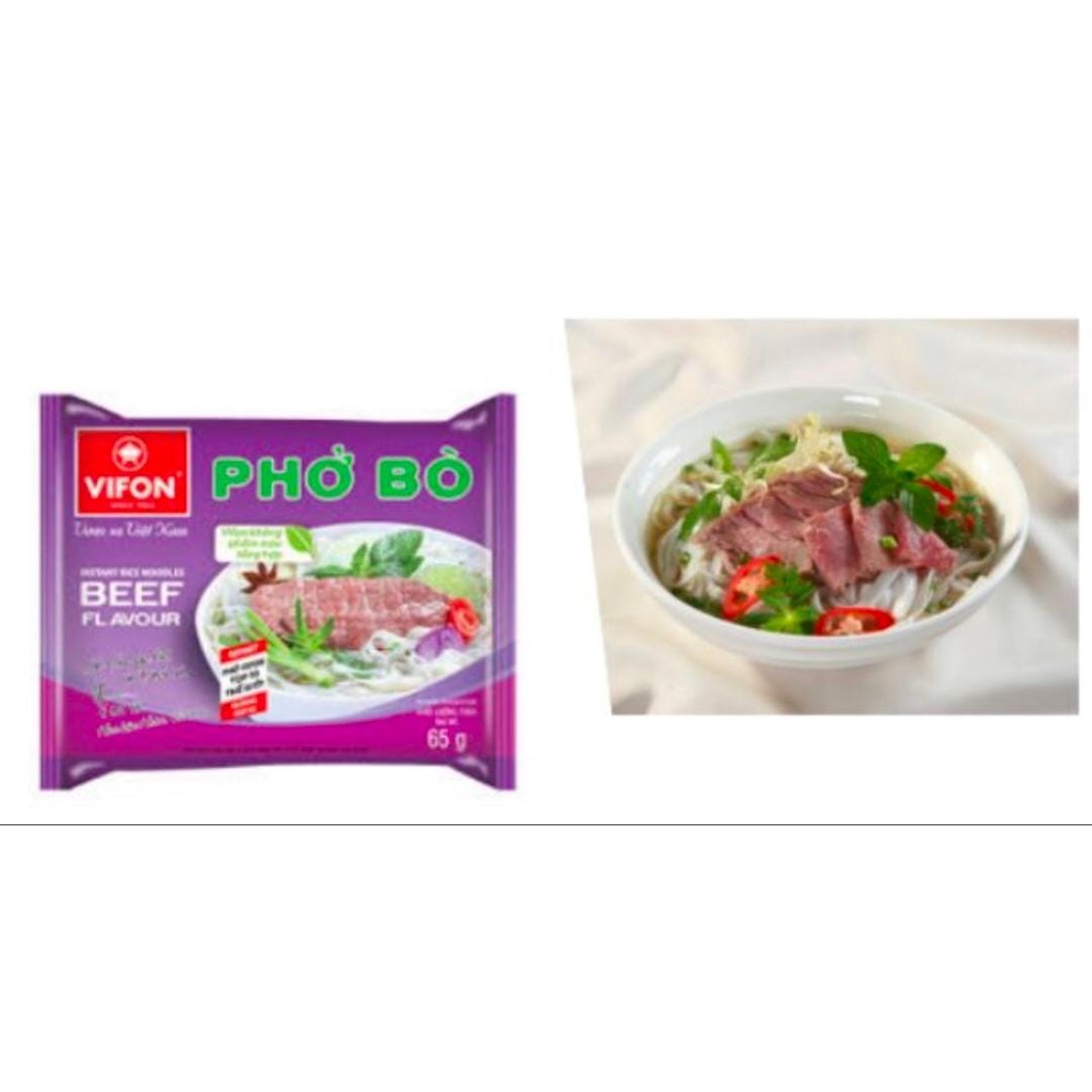 Pho bo Vifon [ Halal ] Mee sup daging Lembu 65g/1 PACK Vifon pho bo ...