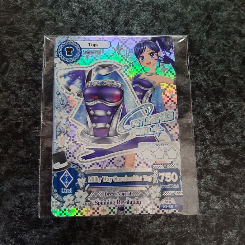 Aikatsu AOI MILKY WAY ONE SHOULDER TOP PREMIUM ORIGINAL Card (SLIGHT ...