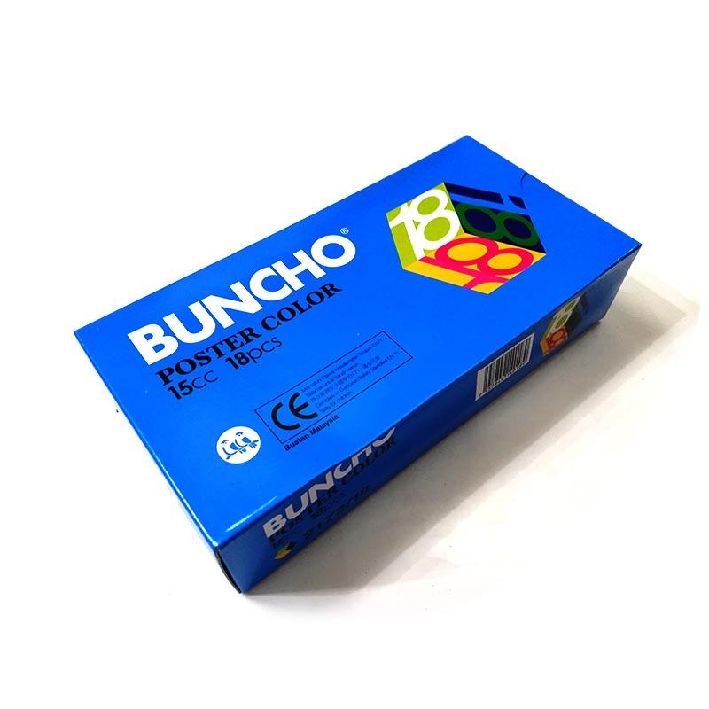 [1 BOX] Buncho Poster Color 15cc 18 Colours | Shopee Malaysia