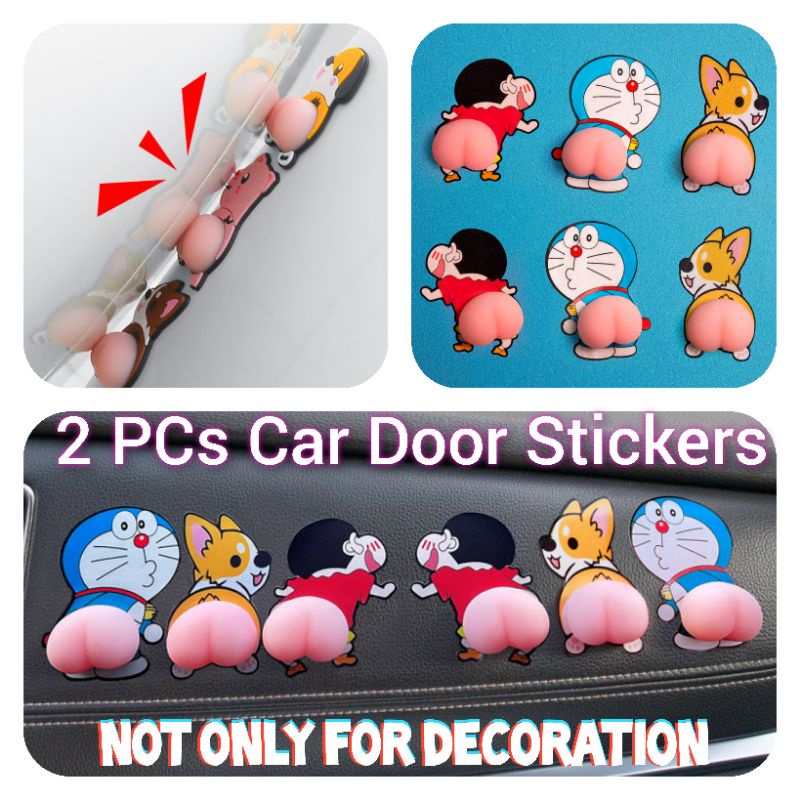 Car Protection Sticker silicone Gel Sticker 3D Decoration Sticker Cute ...