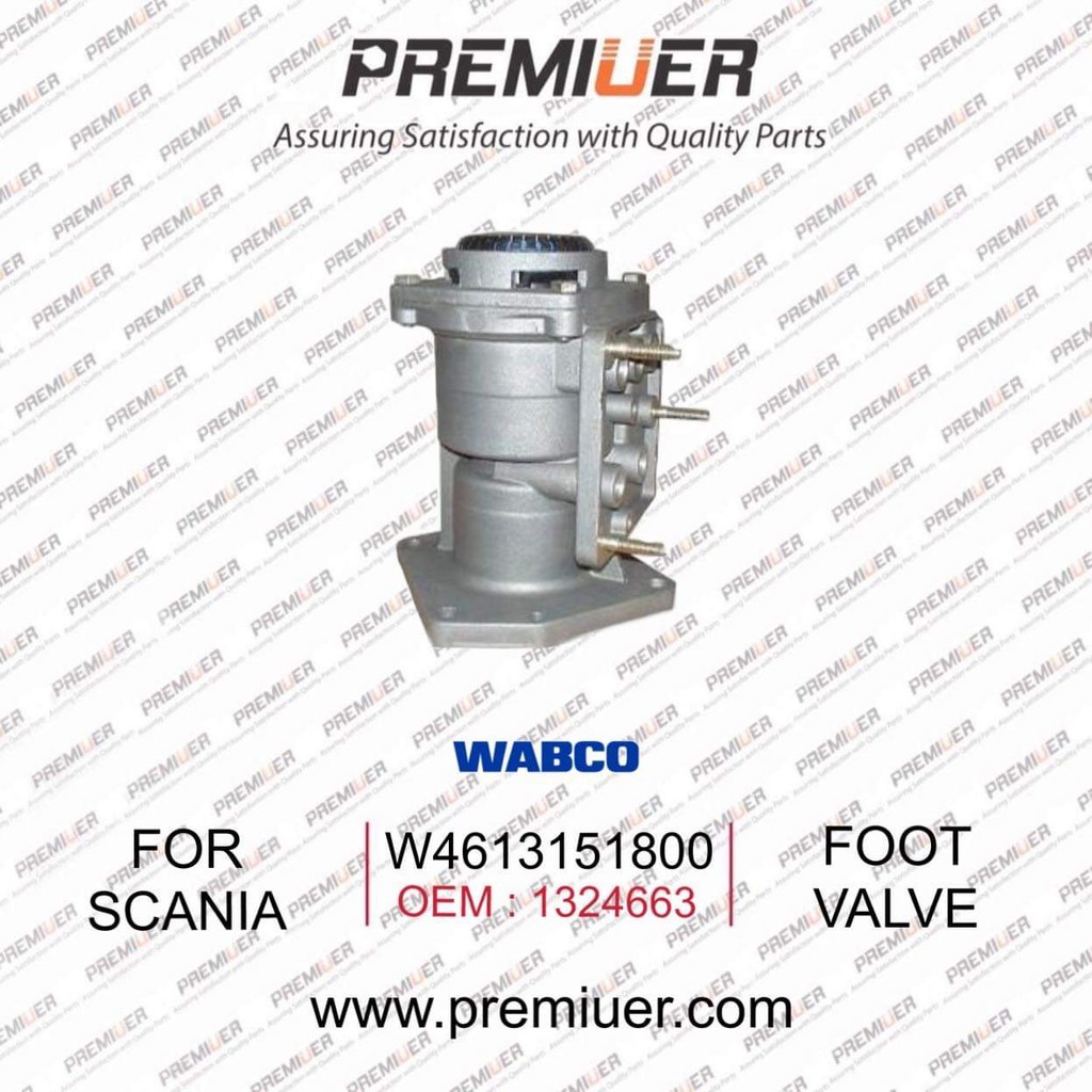 W4613151800 Scania 114/124 Foot Brake Valve 10571189/11324662/1324663 ...