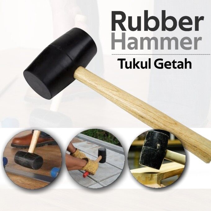 Rubber Hammer Mallet Floor Tile Hammer Tukul Getah | Shopee Malaysia