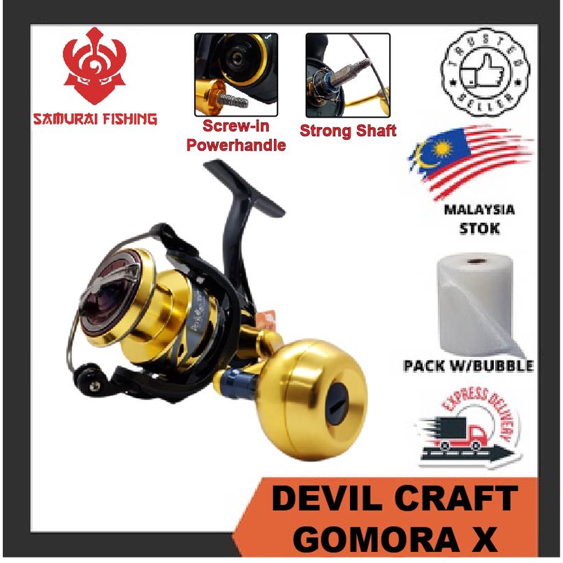 New! Devil Craft Gomora X Fishing Reel Devil Craft Spinning Reel ...
