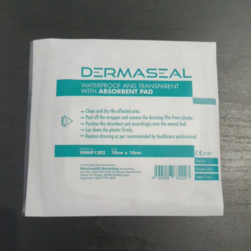[SATU KEPING] DERMASEAL WATERPROOF AND TRANSPARENT WITH ABSORBENT PAD ...
