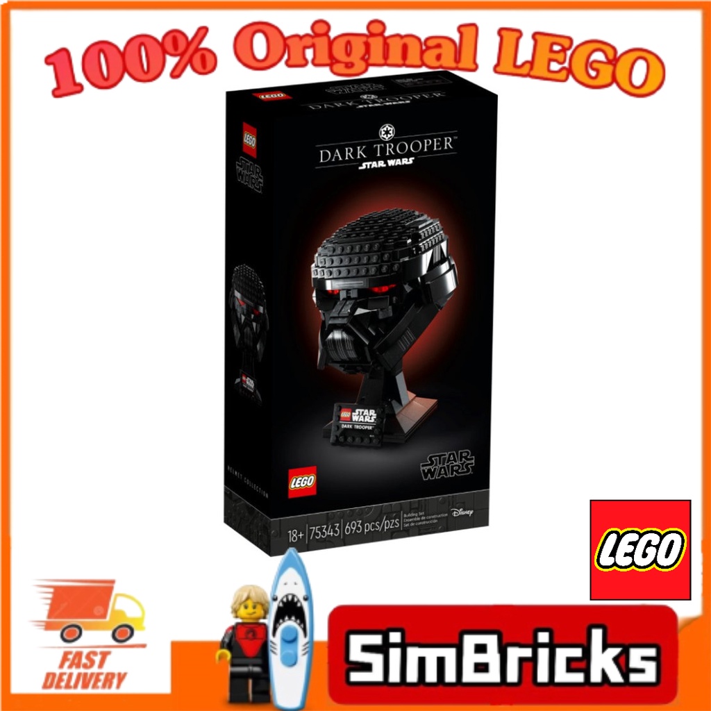 (SimBricks) LEGO 75343 Star Wars Dark Trooper Helmet | Shopee Malaysia