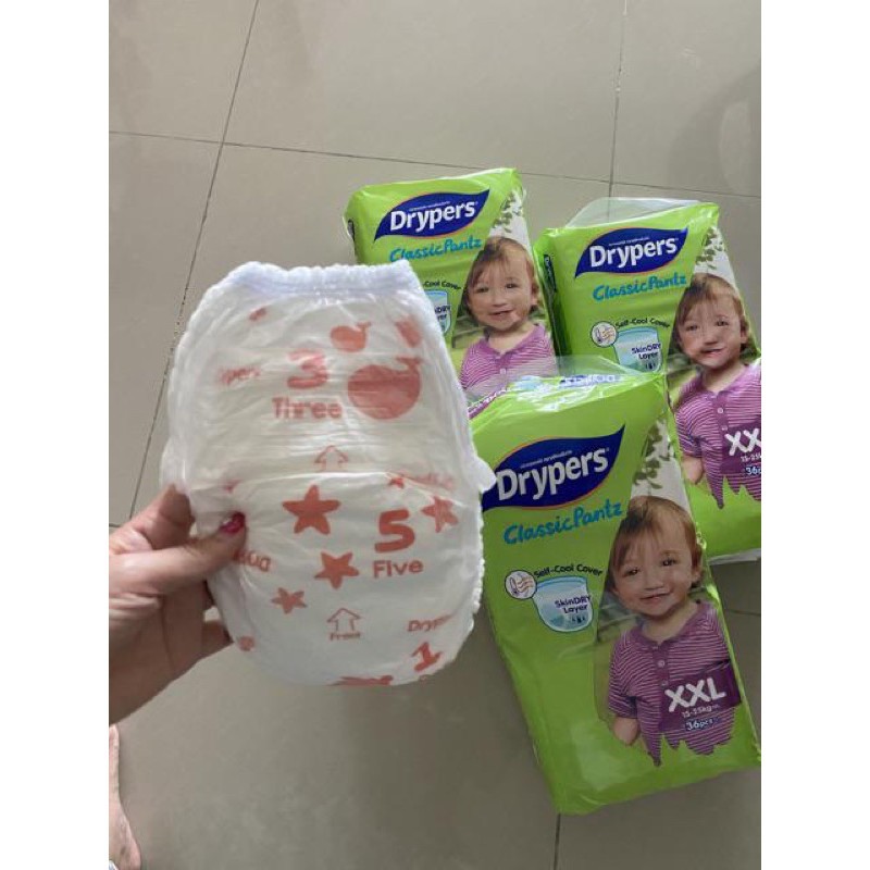 baby diapers pampers Drypers Classic Pantz M58 /L48 /XL44/XXL36 ...