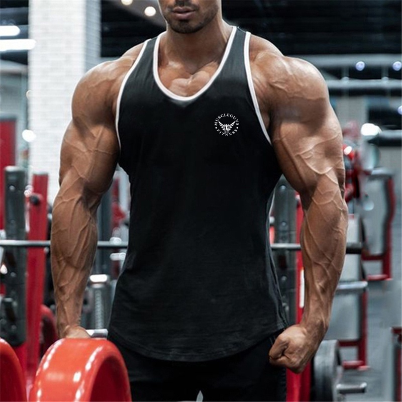 New Mens Brand Fashion Vest Bodybuilding Gym Clothing Shirt Men Workout ...