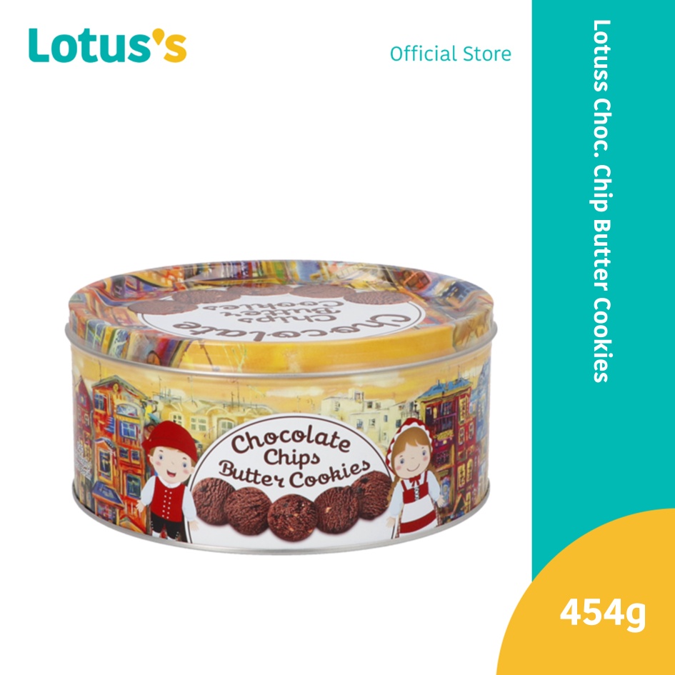 Lotus's Chocolate Chip Butter Cookies 454G | Shopee Malaysia