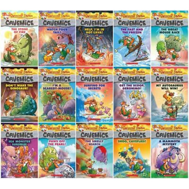 Original Cavemice Geronimo Stilton Books Series Scholastic Paperback ...