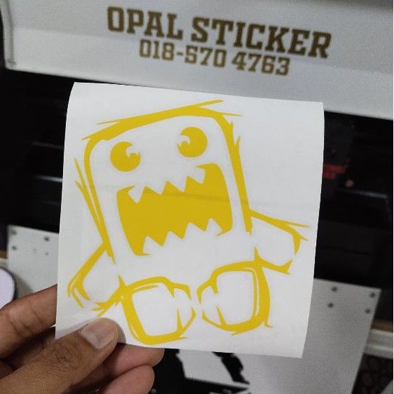 014 - 4.5X4.7in- Domo Kun JDM car windows sticker waterproof cool ...