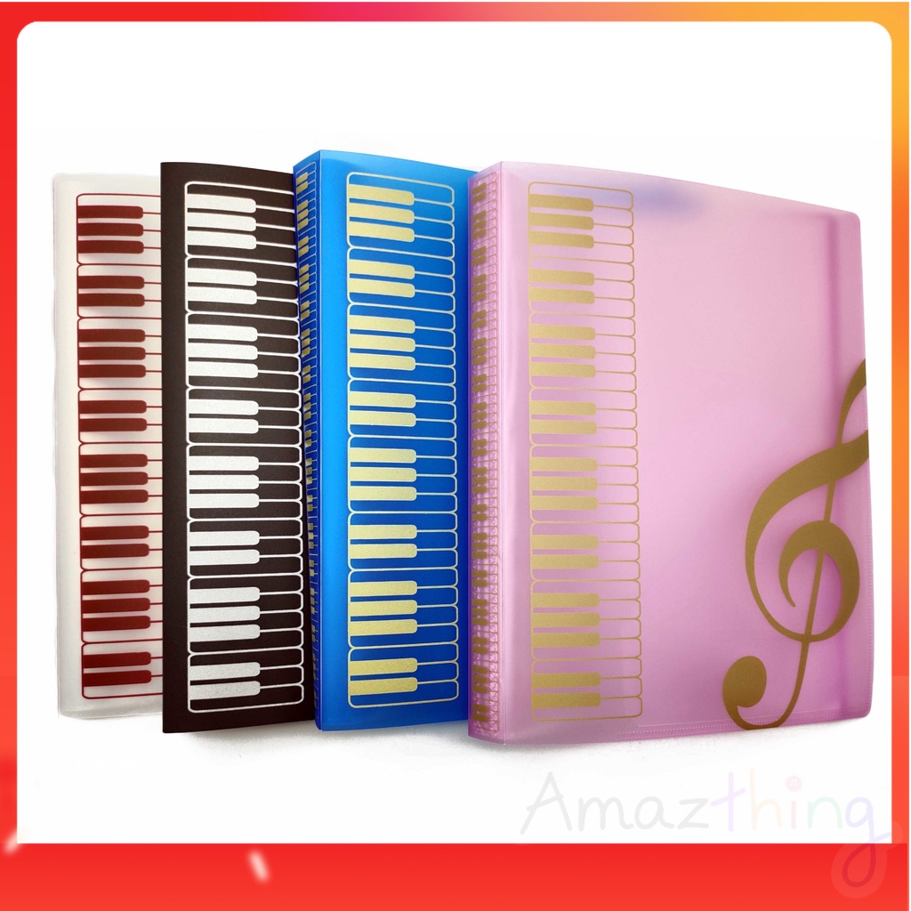 (Ready Stock) Amazthing 4 colors A4 Music Folder 40 pockets hold 80 ...