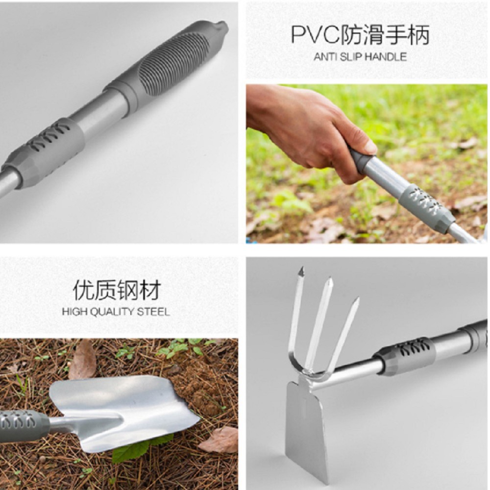Long Handle Garden Tool Set Cangkul Spade Rake Folk Garden Hoe ...
