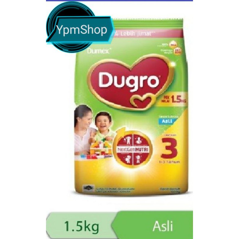 Dumex Dugro step 3/4 Asli 1.5kg 2023 June | Shopee Malaysia