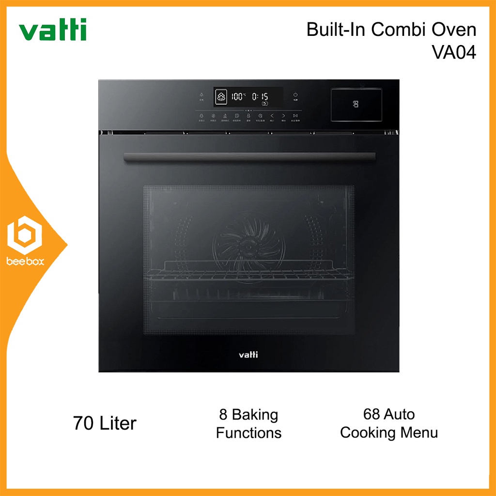 Vatti VA04 70L Build-in Combi Oven with Steam Functions, 8 Baking Mode ...