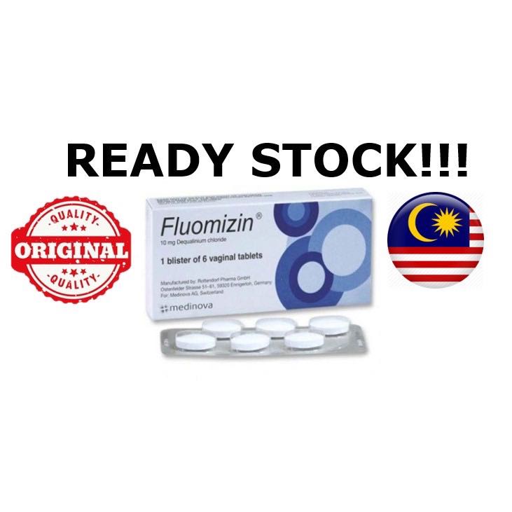 Fluomizin (Dequalinium) 10mg Vaginal Tablets 6's (expiry 9/2026 ...