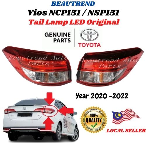 Original Toyota Vios Tail Lamp LED year 2020 Vios Lampu Belakang Model ...