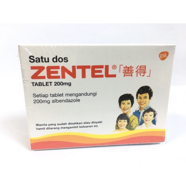 Zentel Tablet - 2 Tablets De-Worm Anti Worms Ubat Cacing | Shopee Malaysia