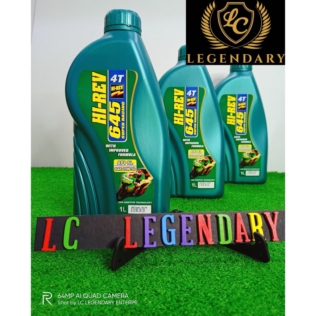 HI-REV 4T 645 SUPER RACING SAE 20W-50 LUBRICANT / MOTOR OIL WITH ...