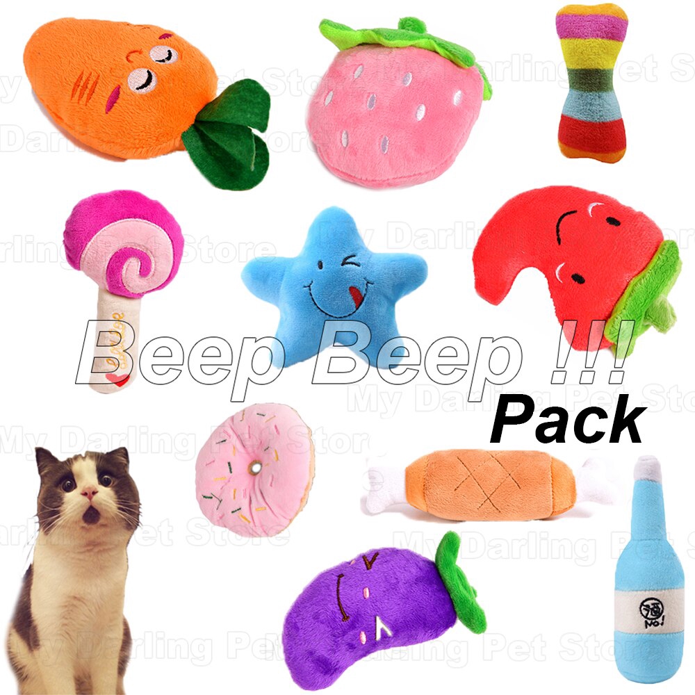 12pcs Squeaky Pet Dog Toys for Small Large Dog Chew Bone Squeaky Ball ...