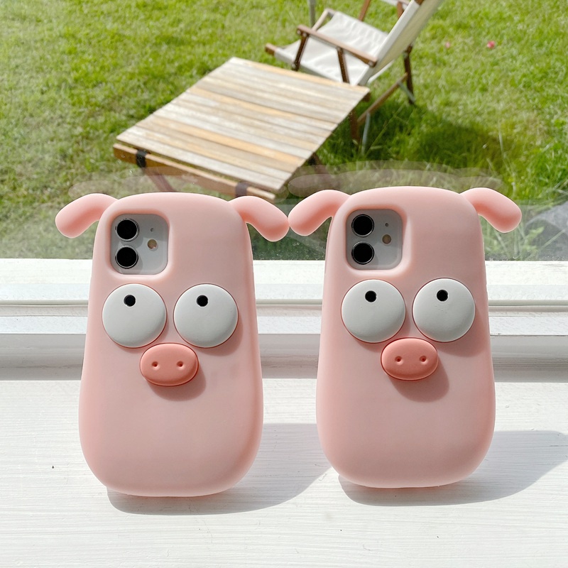 Carton Pig Case For iPhone 14 Pro Max 14 Plus 13 Pro Max 12 11 Pro Max ...