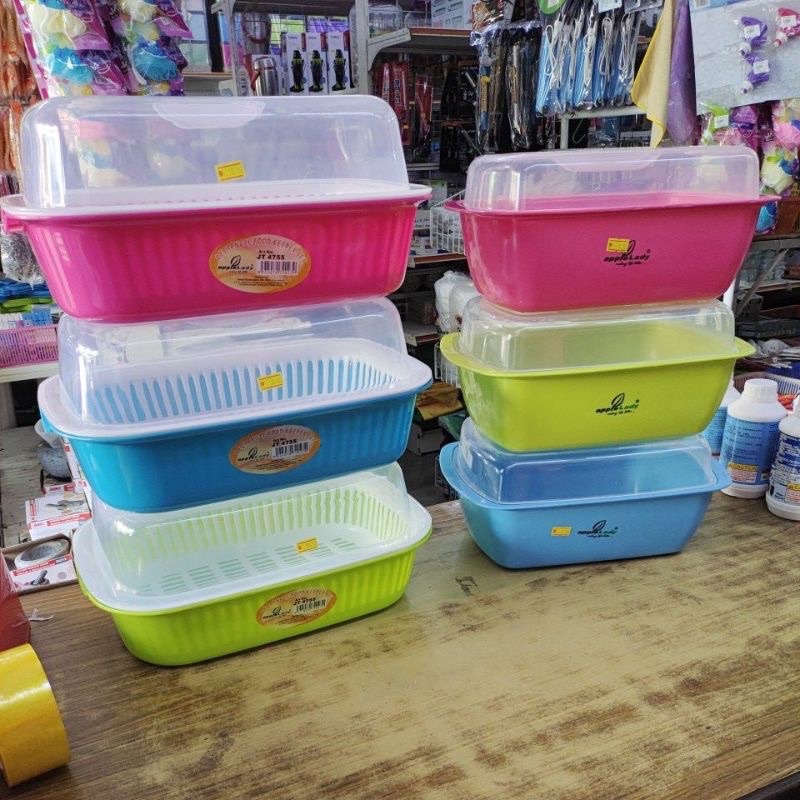 Applelady container 3996/C / Rectangle Food keeper set Jt4755 / Random ...