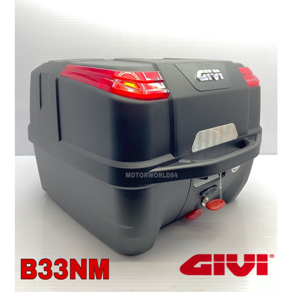 BOX GIVI TOP BOX ATLAS MONOLOCK TOP CASE 33 LITER B33NM B33N2M BLACK NCLUDE BASE PLATE | Shopee ...