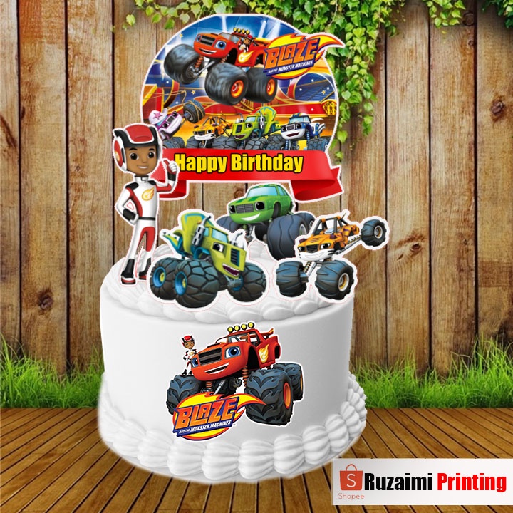 Blaze and the Monster Machines Cake Topper 001 | Shopee Malaysia