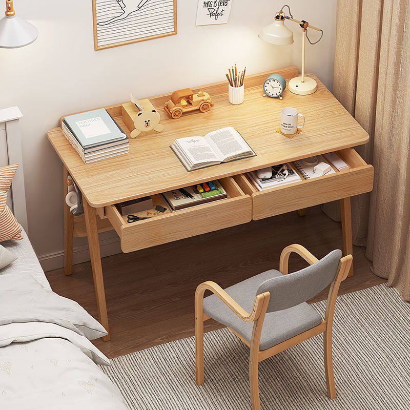 Desk Solid Wood Simplicity Desktop Computer Desk Writing Table Bedroom ...