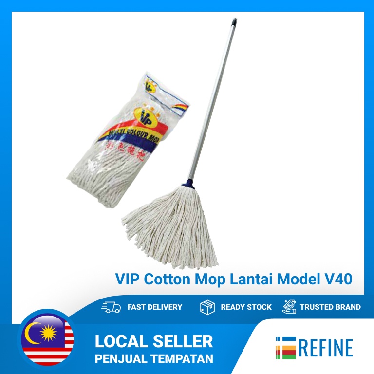 VIP Cotton Mop lantai Model V40 | Shopee Malaysia