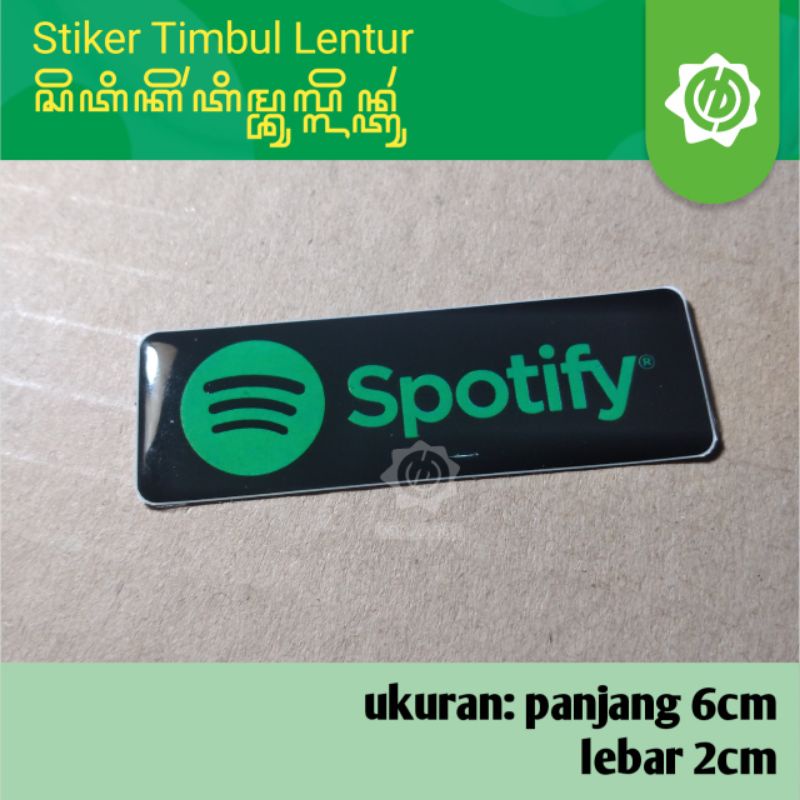 Spotify logo flexible embossed sticker | Shopee Malaysia