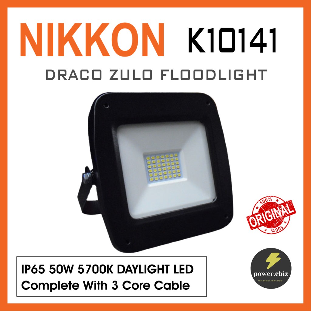 NIKKON DRACO ZULO K10141 50W 5700K DAYLIGHT LED FLOODLIGHT | Shopee Malaysia
