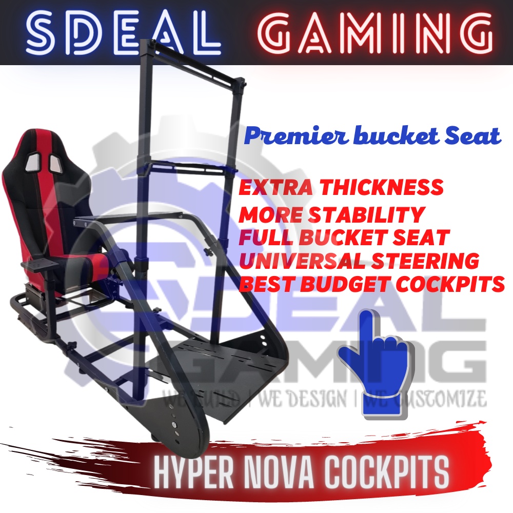 【SDEAL】HYPER NOVA COCKPIT SIM RACING RACK GEN 3 X COCKPIT FOLDABLE ...