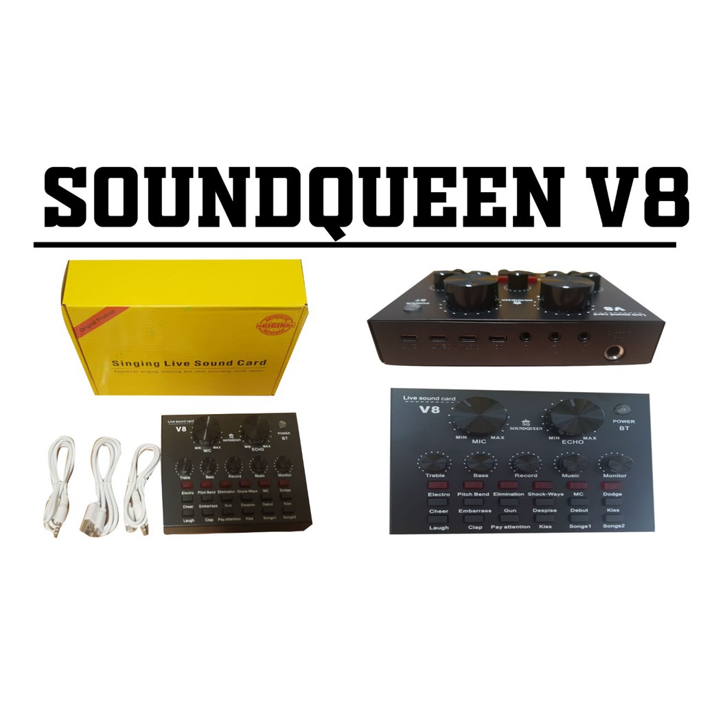 Sound card V8 MIXER Audio Interface External Sound card | Shopee Malaysia
