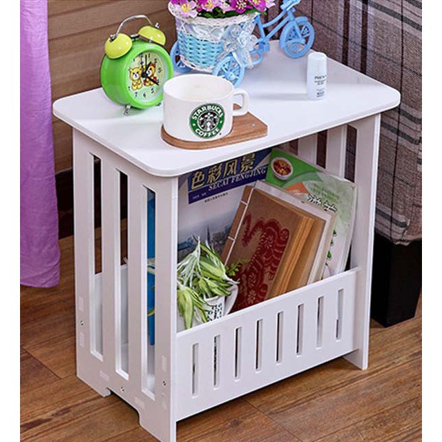 Multipurpose Wooden Coffee Table Side Table Magazine Table Rack/Rak ...