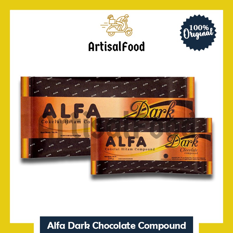 Alfa DARK chocolate 500g compound chocolate bar | Shopee Malaysia