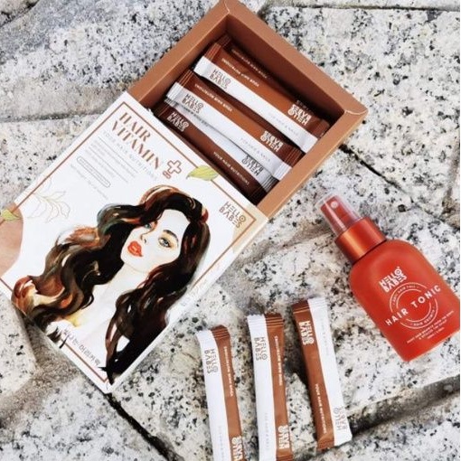 ORIGINAL HQ ‼️ HELLO BABES HAIR VITAMIN SUPPLEMENT/ HAIR TONIC | Shopee ...