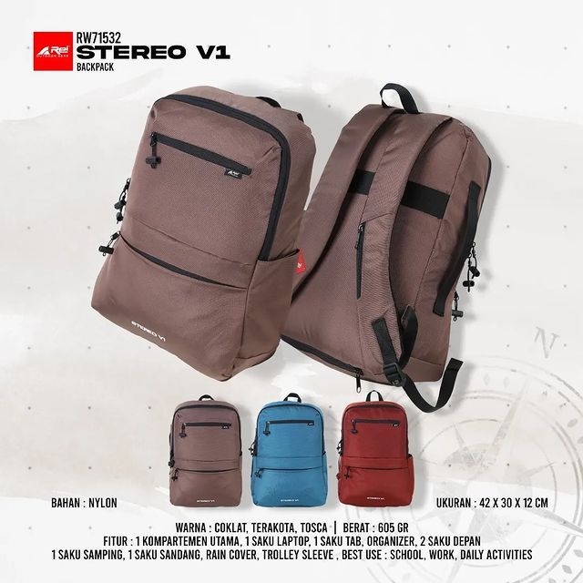 Stereo Backpack V1 Classic Zipper/Latest Rei Bag Original Product ...